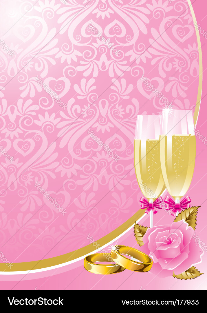 Wedding background Royalty Free Vector Image - VectorStock