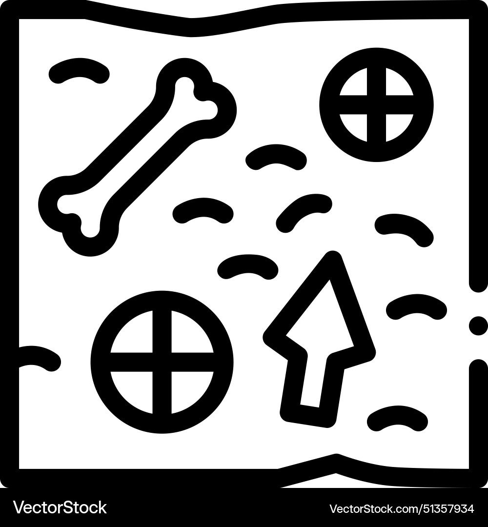 Archeology icon thin linear style design isolated Vector Image