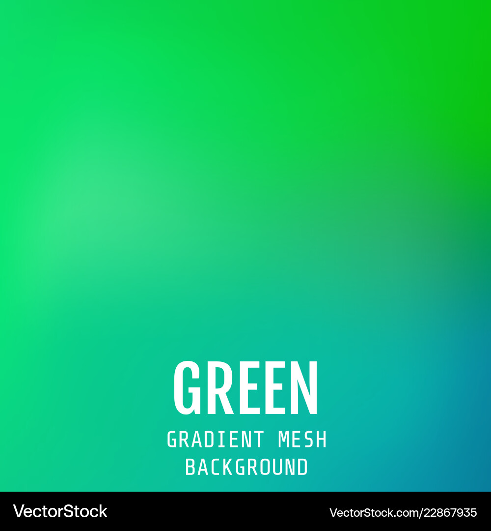 Abstract green bright gradient mesh oriental wave Vector Image