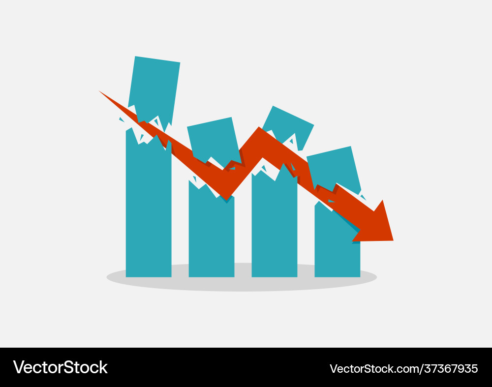 Decline Bar Graph Vector Images (over 1,500)