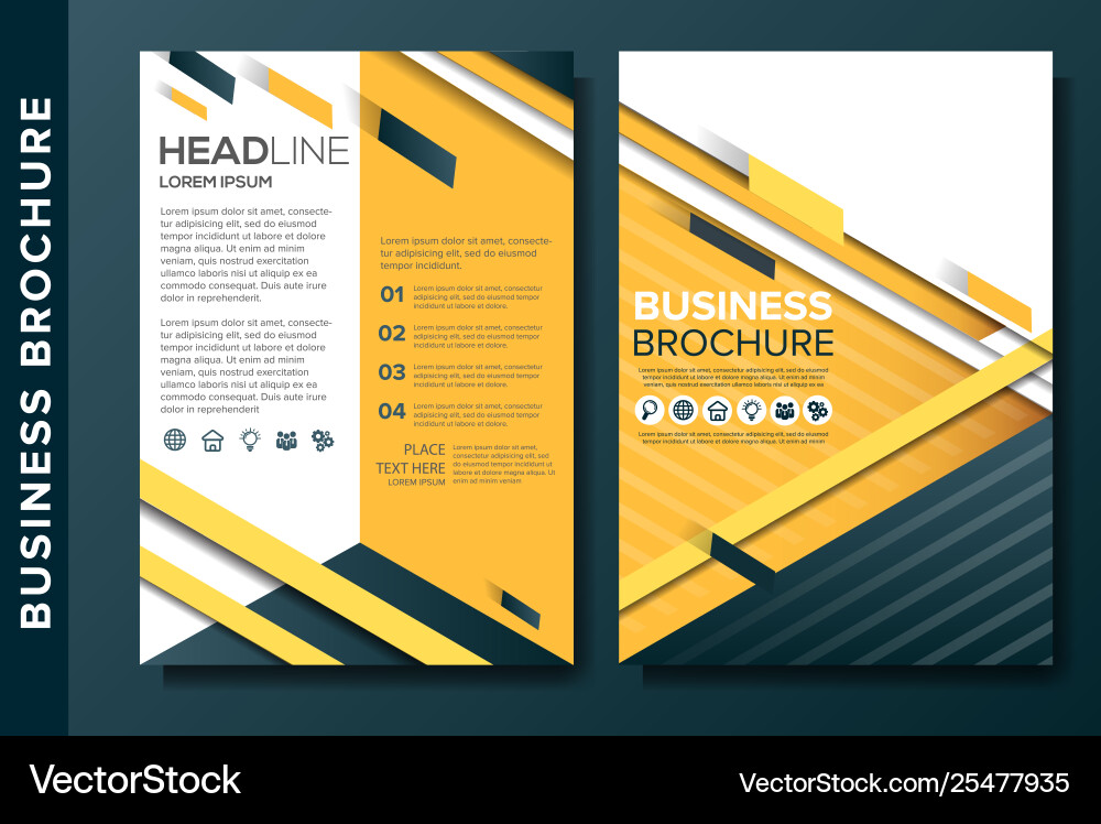 Professional business brochure background template