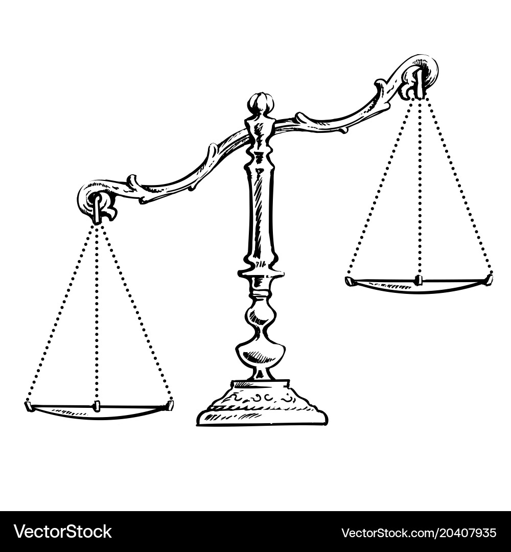 Scales Of Justice Vector