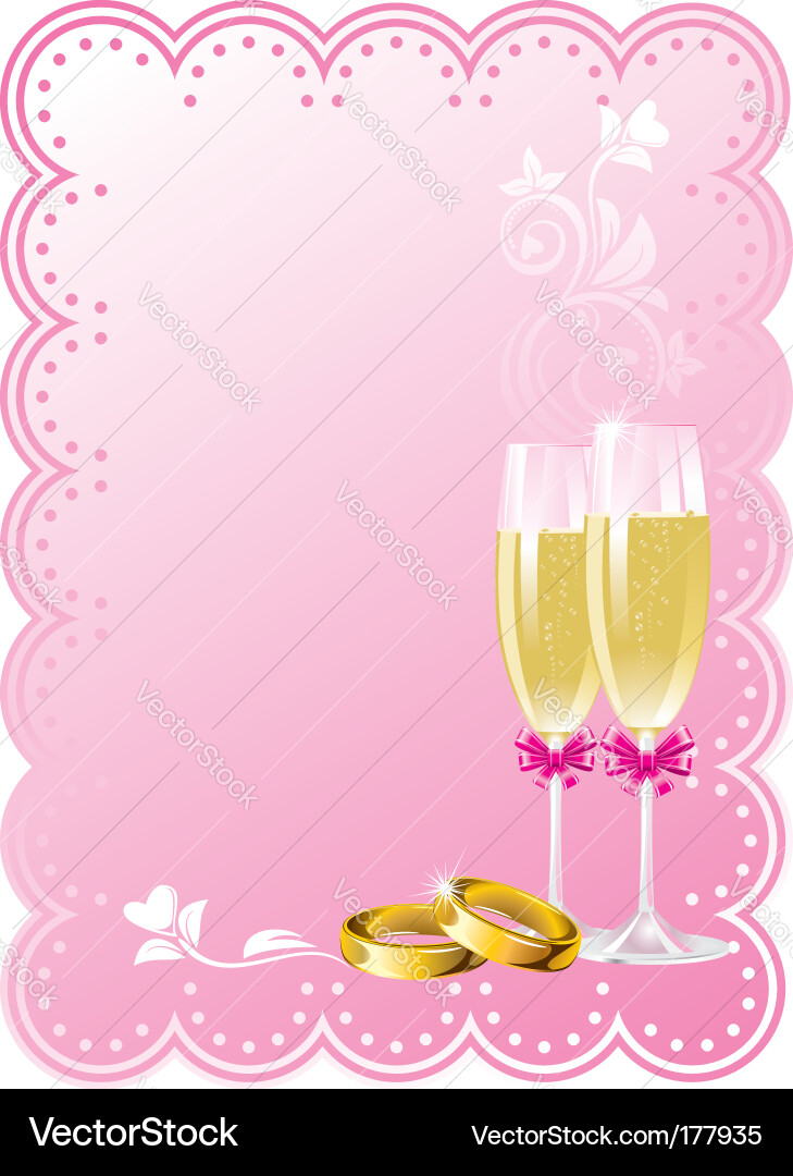Wedding background Royalty Free Vector Image - VectorStock