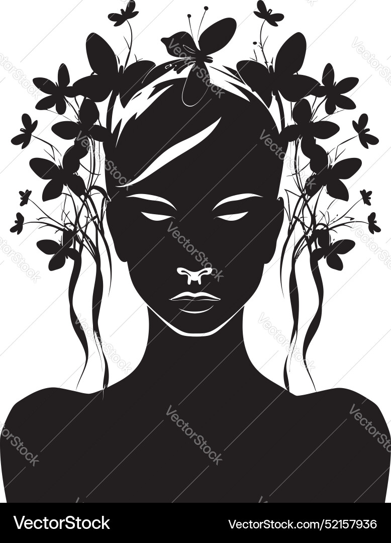 Floral spellcaster witch design bewitched Vector Image