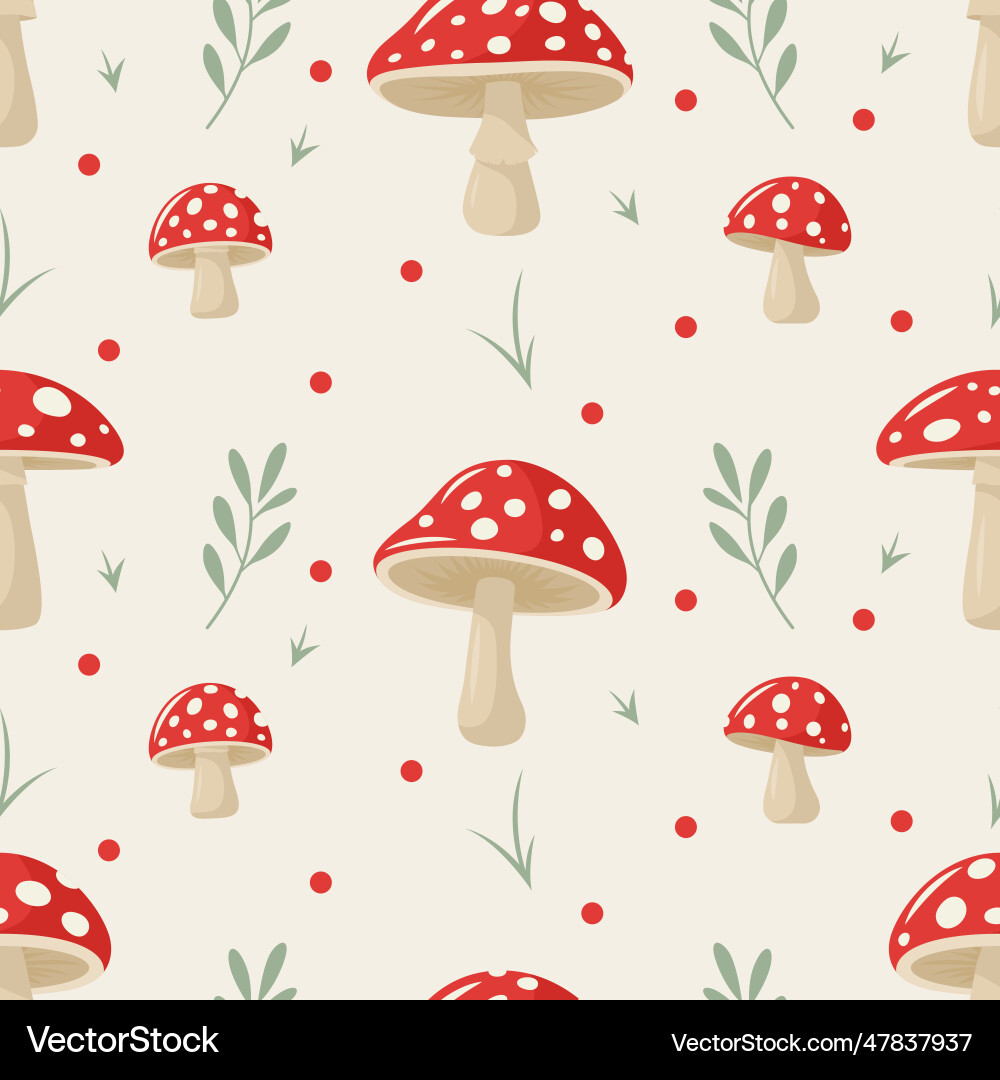 Seamless pattern with hand drawn cartoon Vector Image