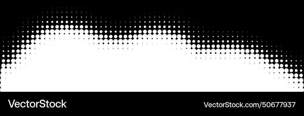White half tone gradient wave pattern Royalty Free Vector