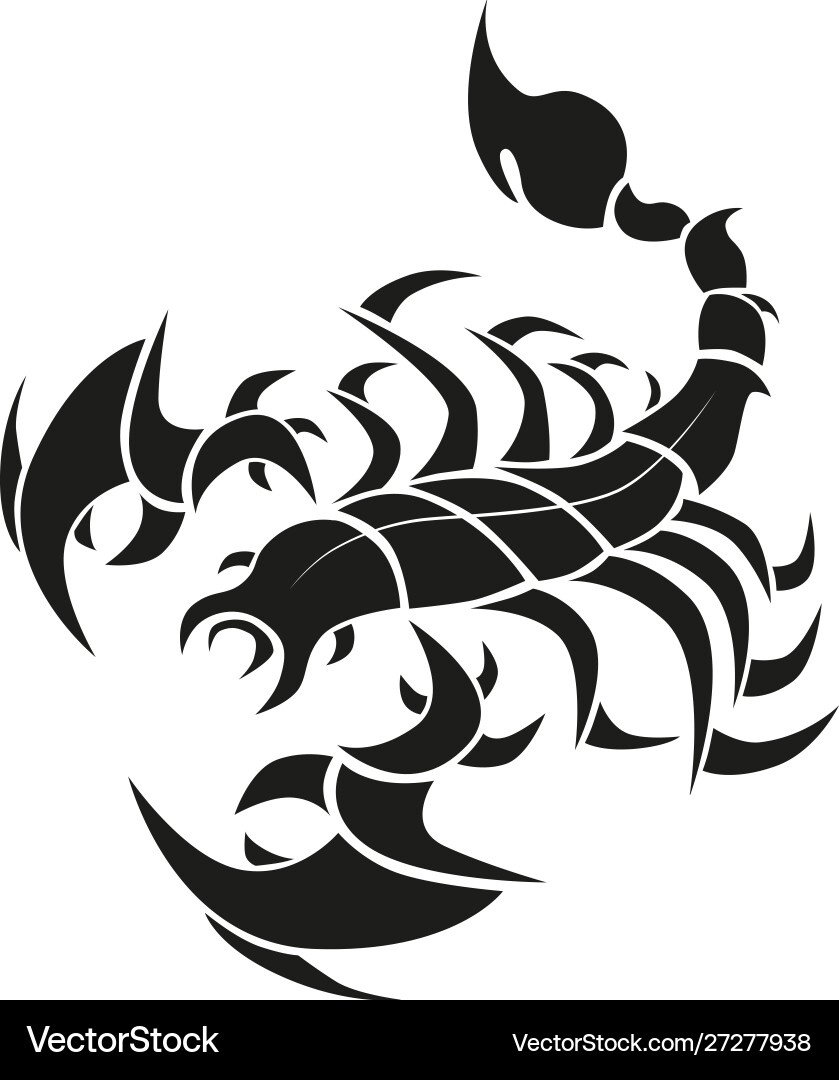 Black Scorpion Icon Royalty Free Vector Image - VectorStock