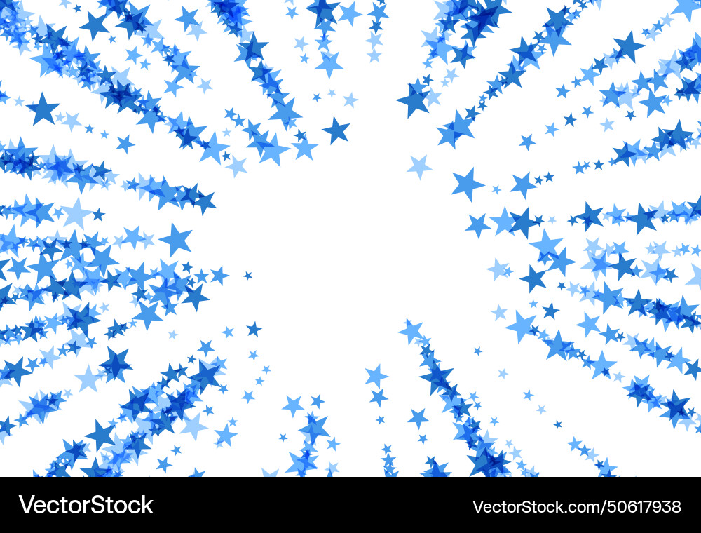 Blue starburst pattern Royalty Free Vector Image