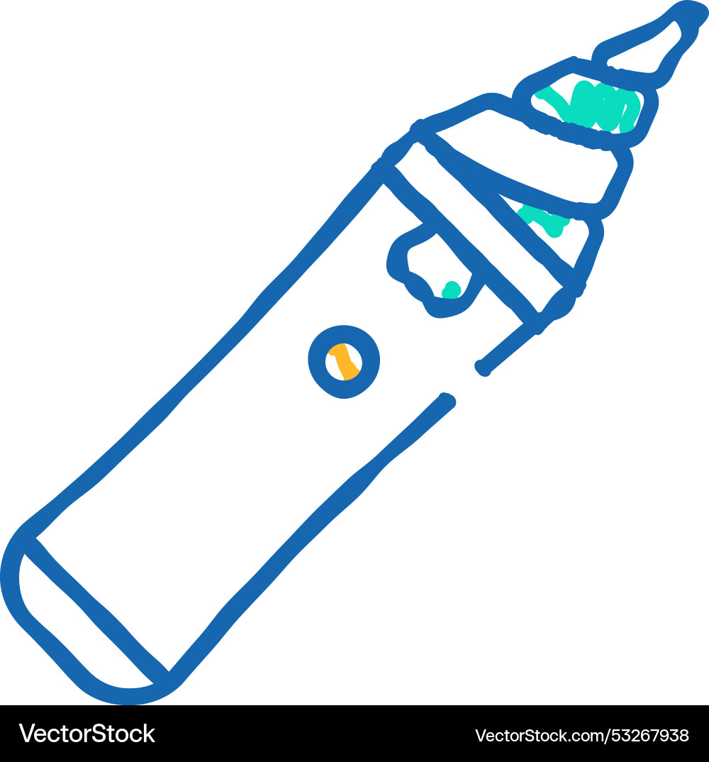 Device for cleaning ears icon doodle Royalty Free Vector