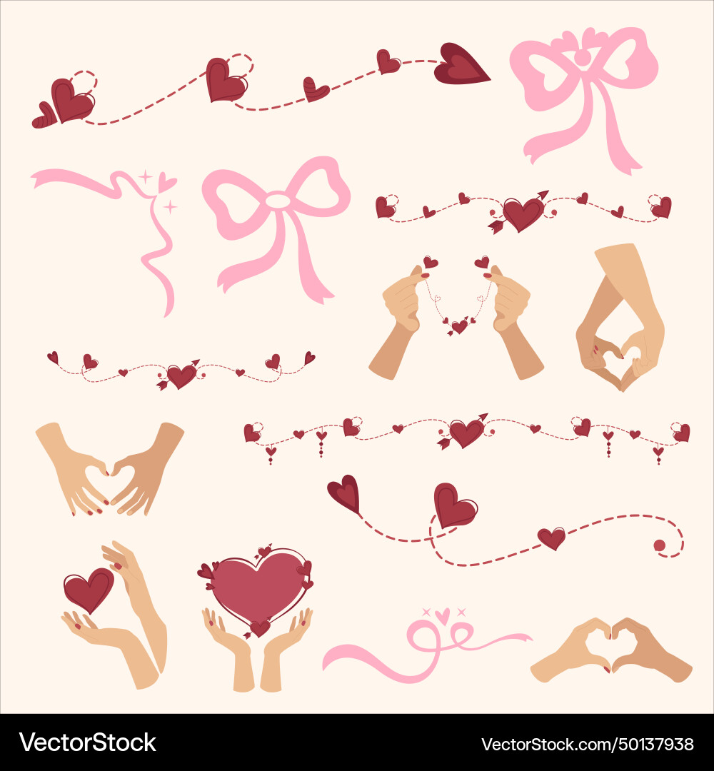Heart Hand Symbol Royalty Free Vector Image - VectorStock