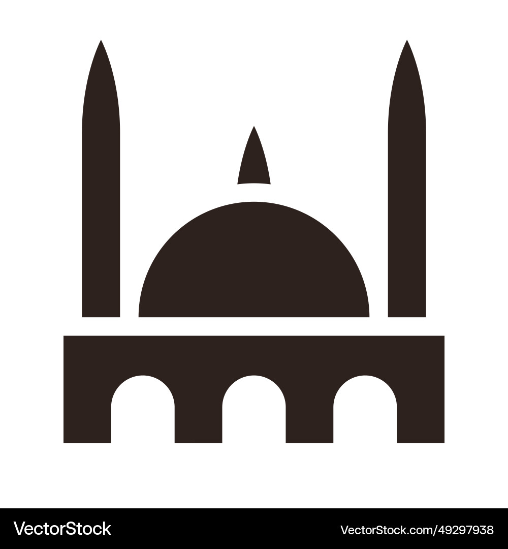 Mosque icon Royalty Free Vector Image - VectorStock