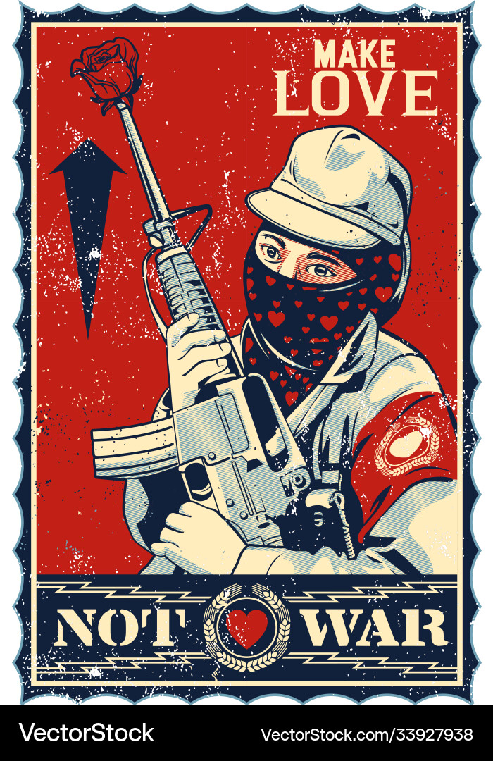 Not war Royalty Free Vector Image - VectorStock