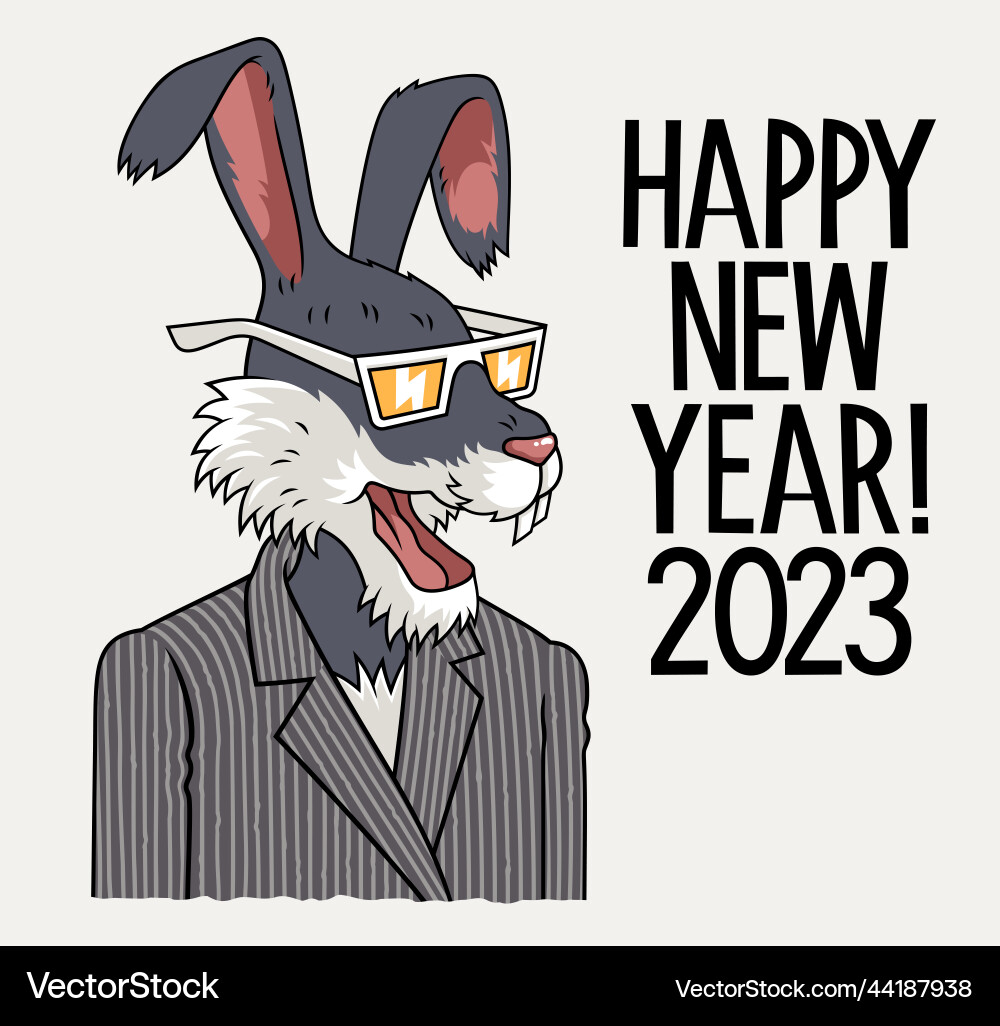 Rabbit 004 Royalty Free Vector Image - VectorStock