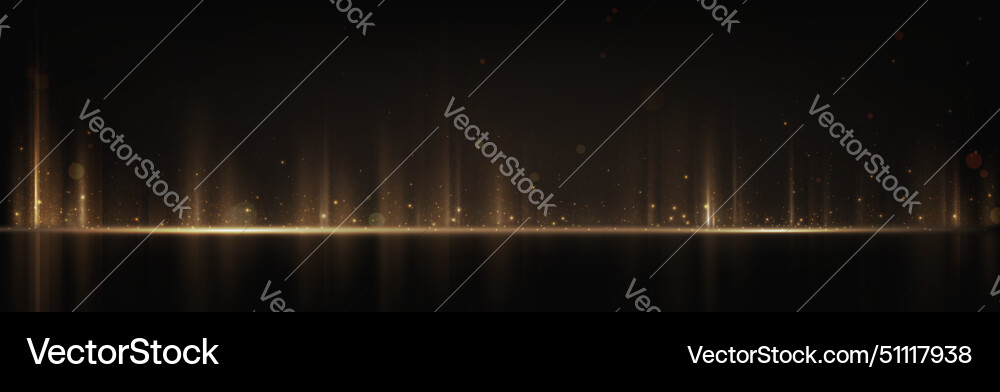 Vertical gold line light and speed flare effect Vector Image