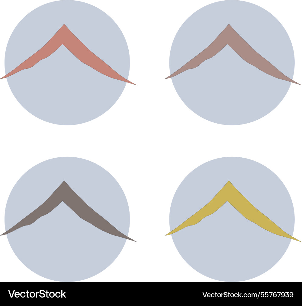 Hills sign symbol logo Royalty Free Vector Image