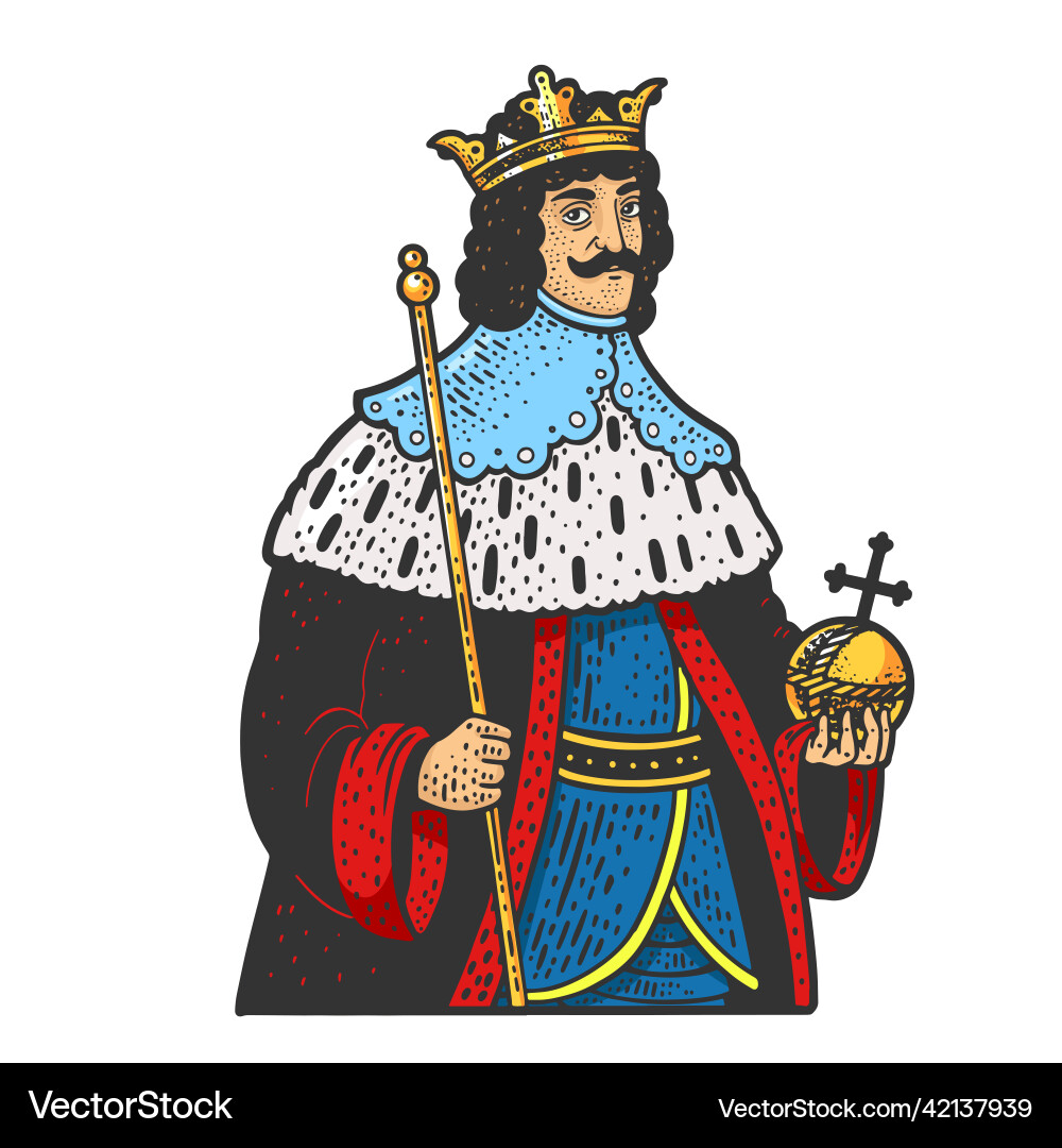 Medieval King Drawing