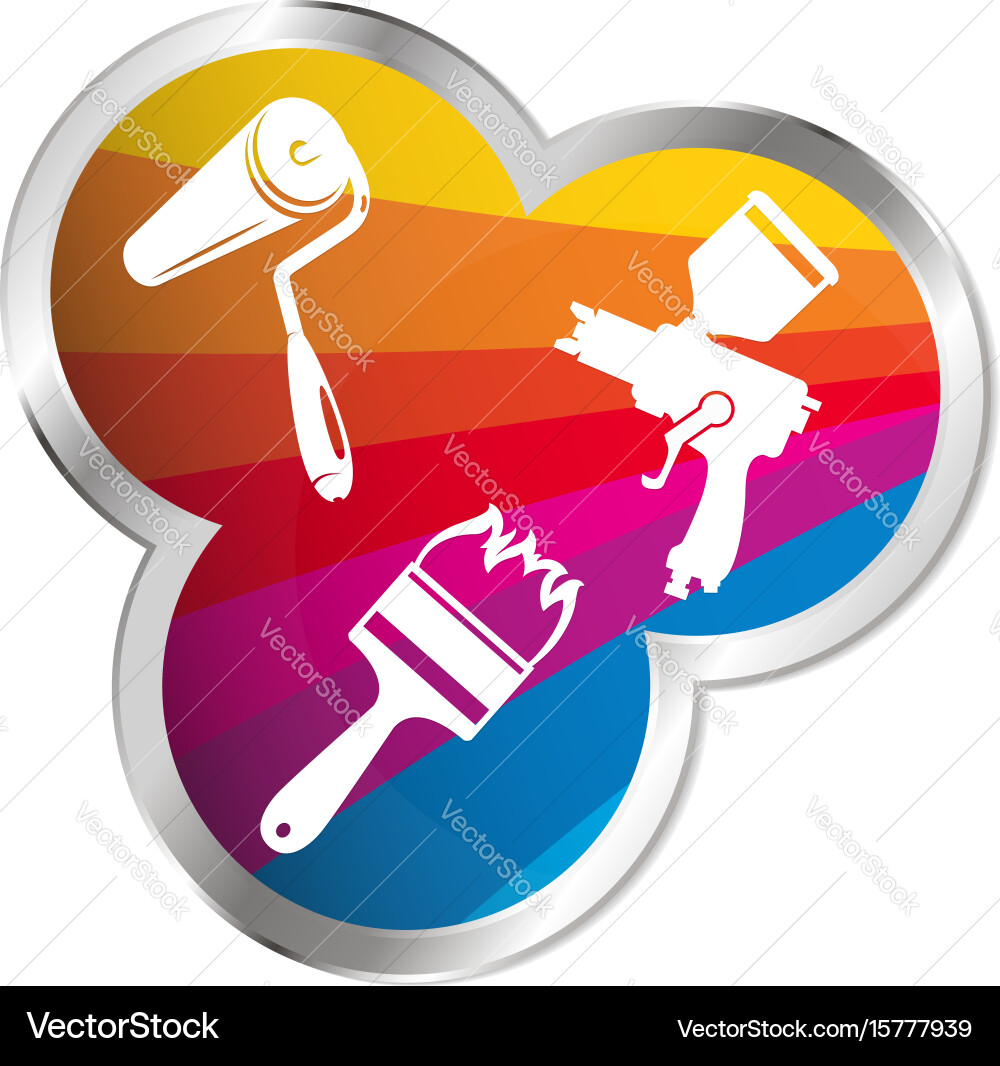 Painting symbol design Royalty Free Vector Image