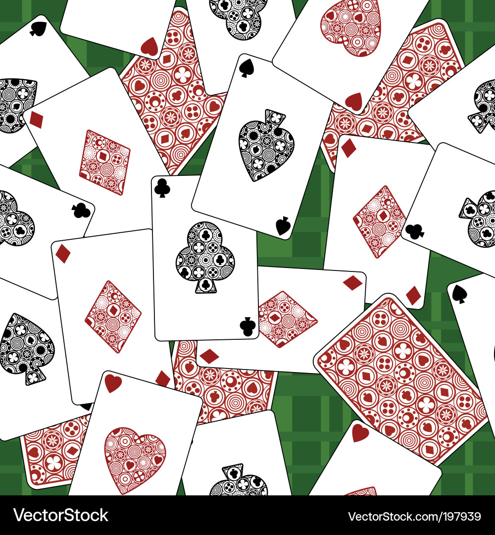 Playing card pattern Royalty Free Vector Image