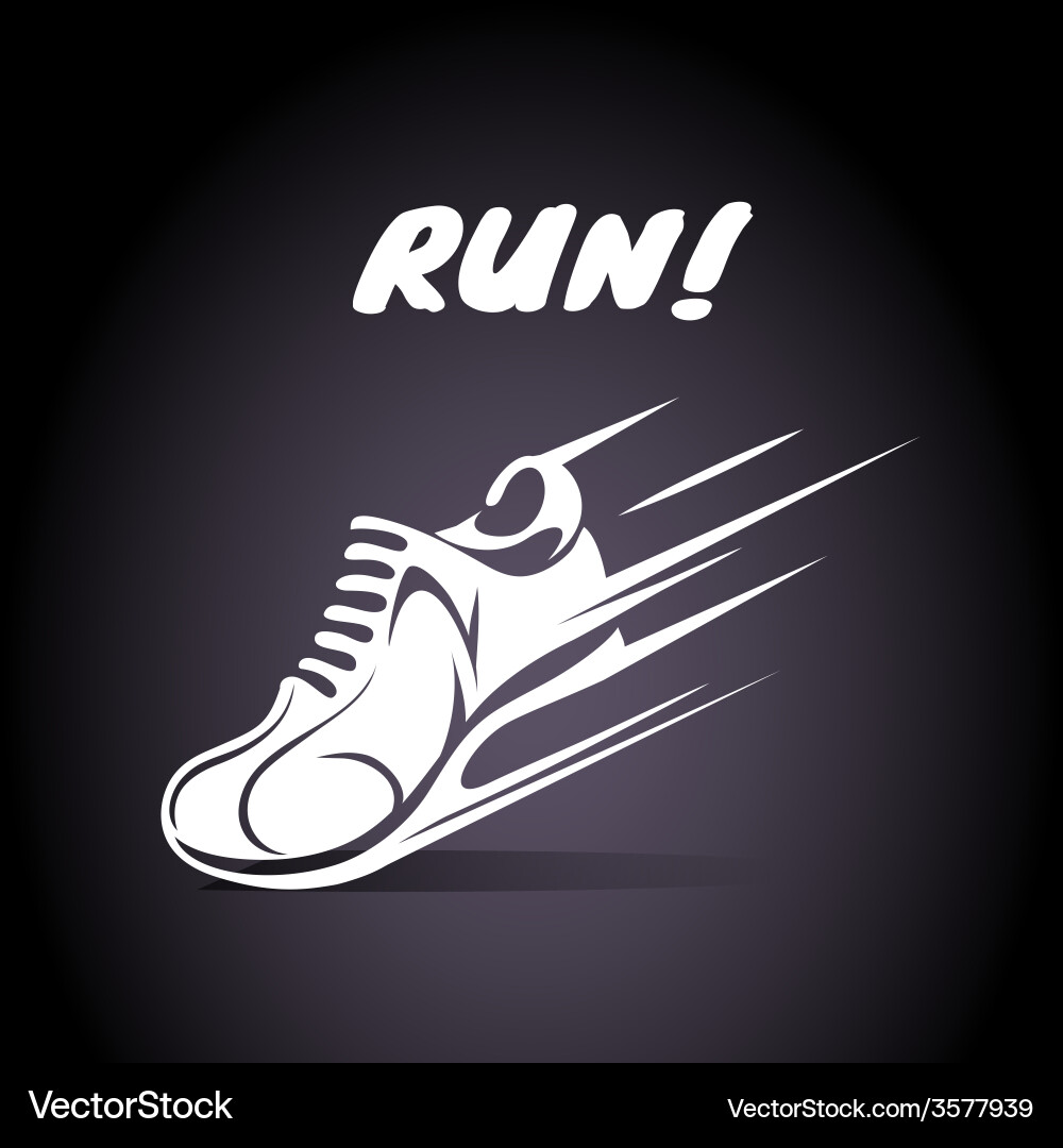 Run poster design Royalty Free Vector Image - VectorStock