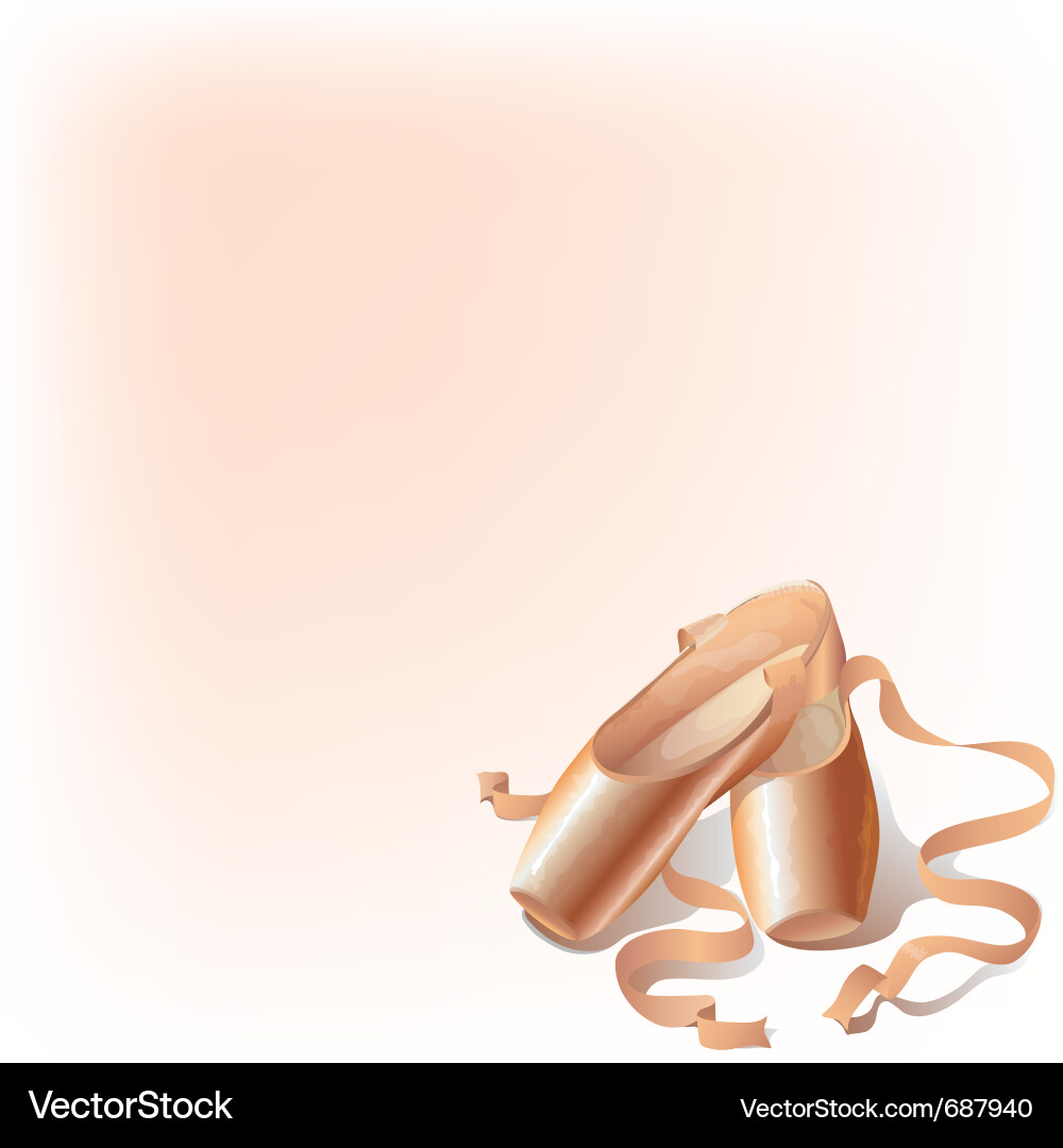 Ballet slippers Royalty Free Vector Image - VectorStock