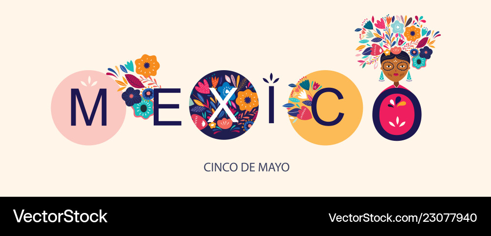 Beautiful design about mexico Royalty Free Vector Image