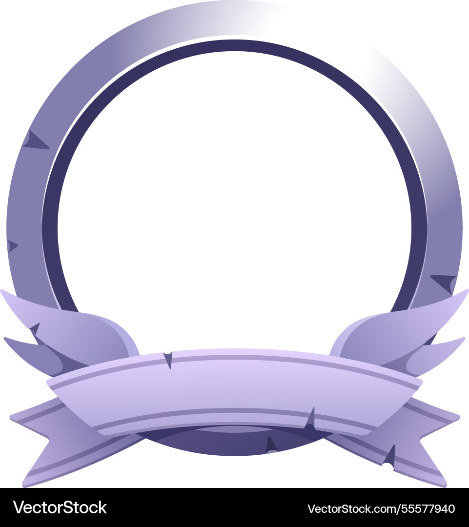 Empty metallic rank bordering Royalty Free Vector Image