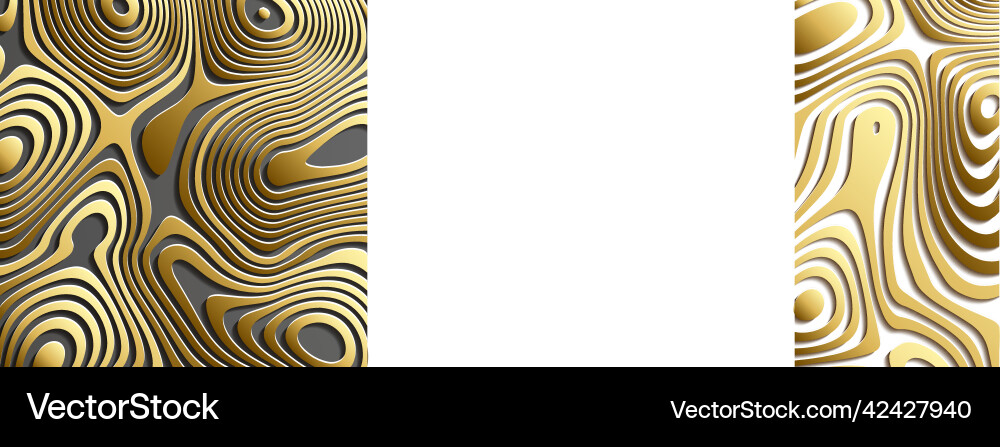 Luxury gold background wavy landscape Royalty Free Vector