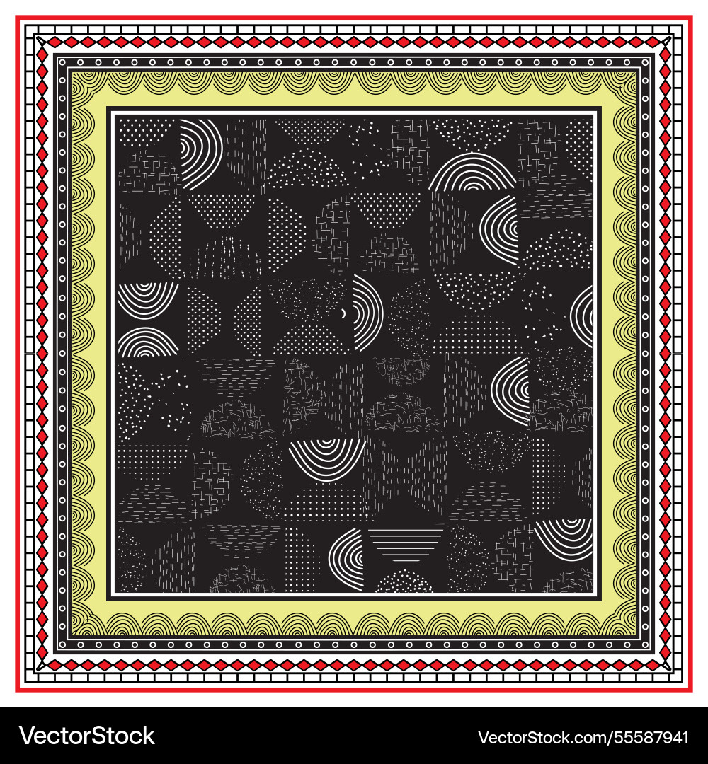 Geometric shape and tribe pattern Royalty Free Vector Image