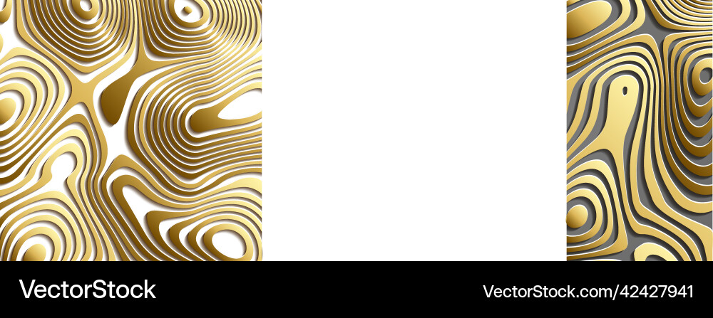 Luxury gold background wavy landscape Royalty Free Vector