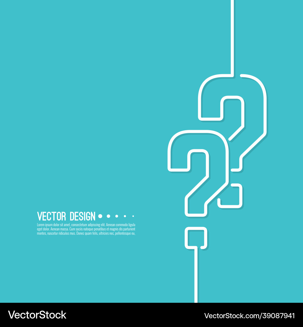 Frage Mark Icon Lizenzfreies Vektorbild - VectorStock