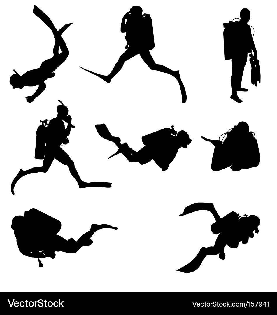 Scuba diving Royalty Free Vector Image - VectorStock