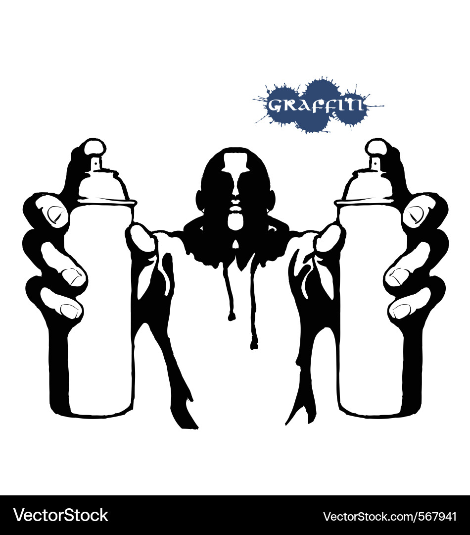 Tagger spraypaint Royalty Free Vector Image - VectorStock