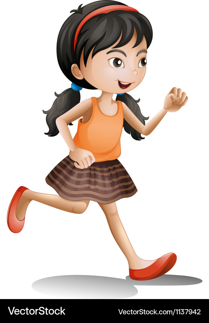 A girl Royalty Free Vector Image - VectorStock