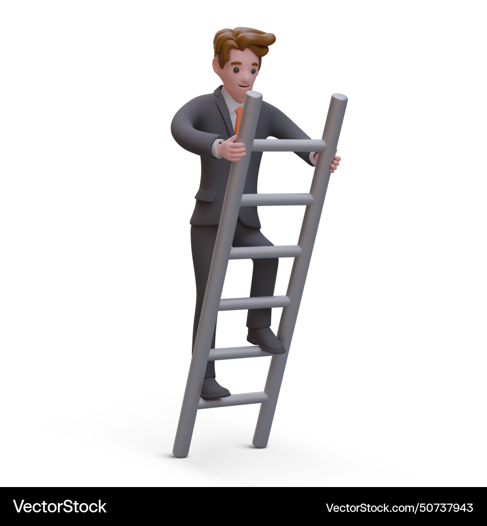 Career ladder promotion at work transfer Vector Image