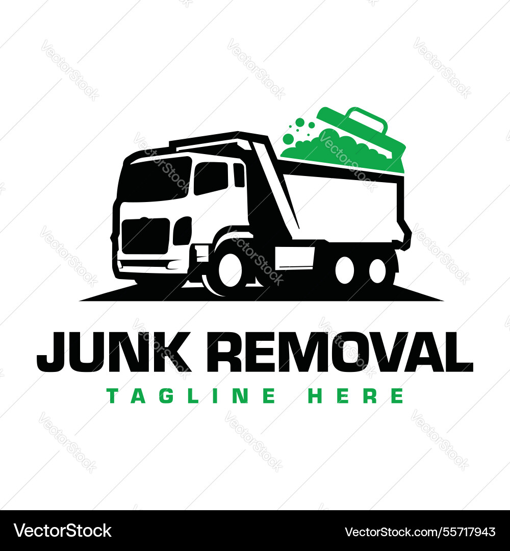 Junk removal logo design template suitable Vector Image