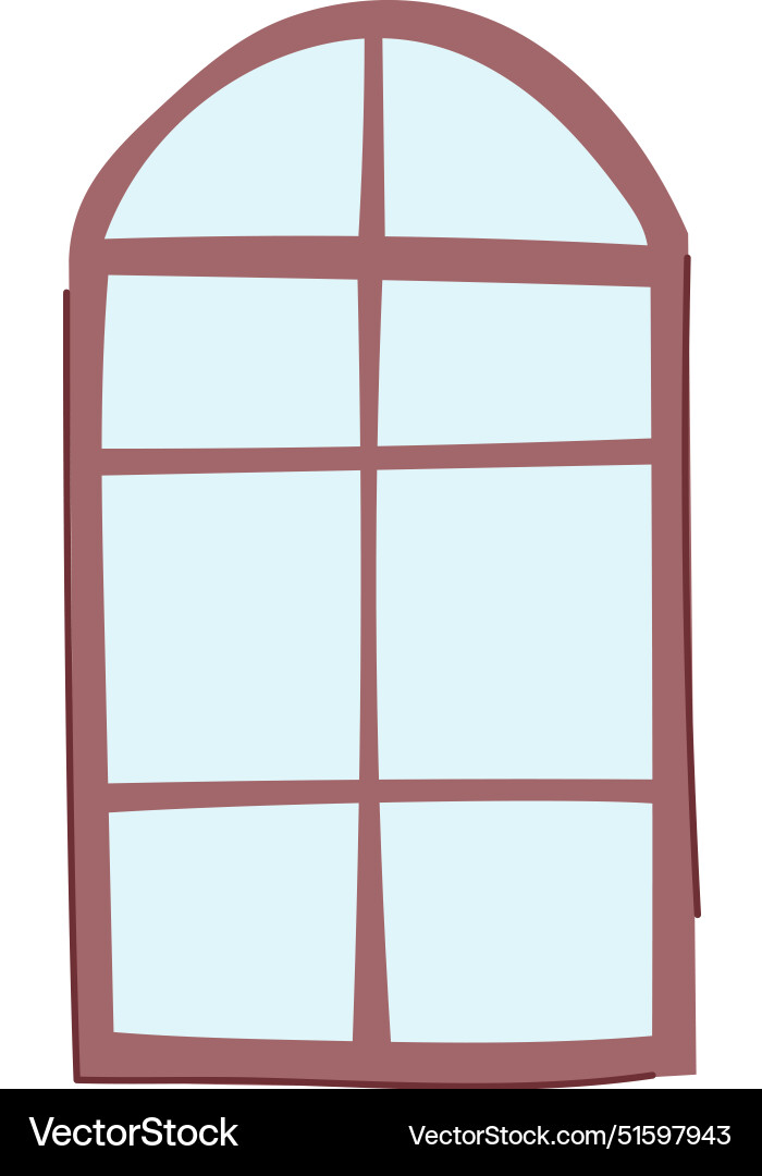 Sign window frame cartoon Royalty Free Vector Image