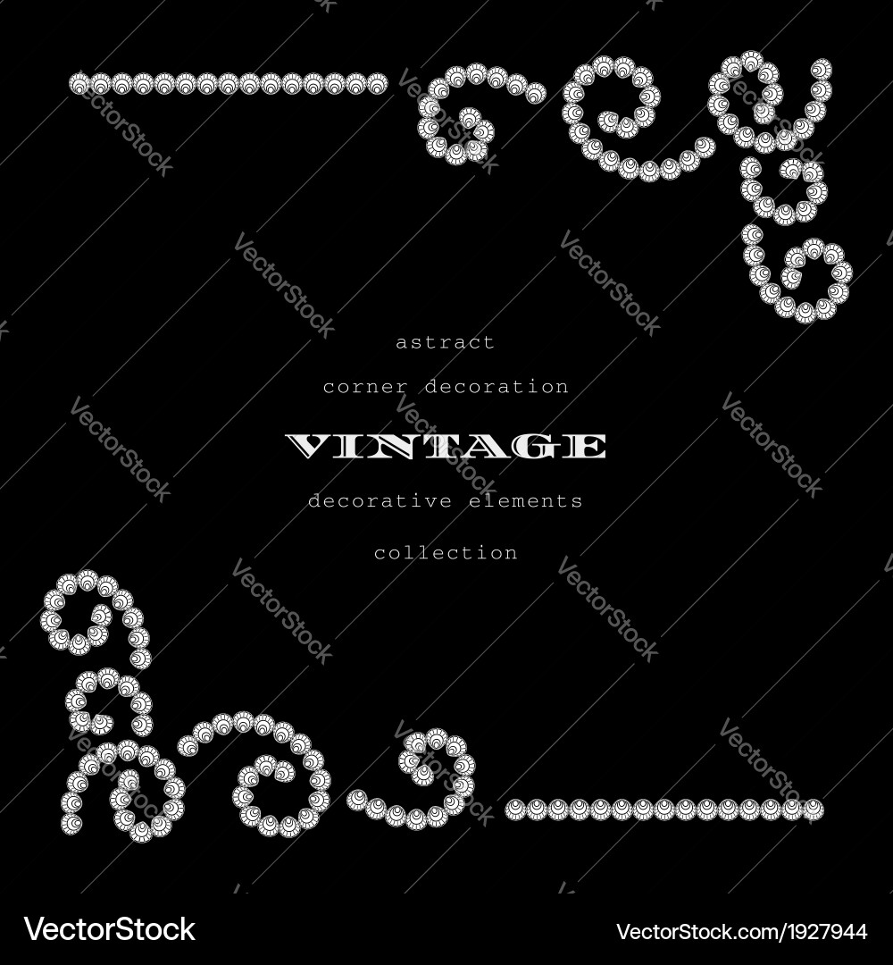 Dotted corners Royalty Free Vector Image - VectorStock