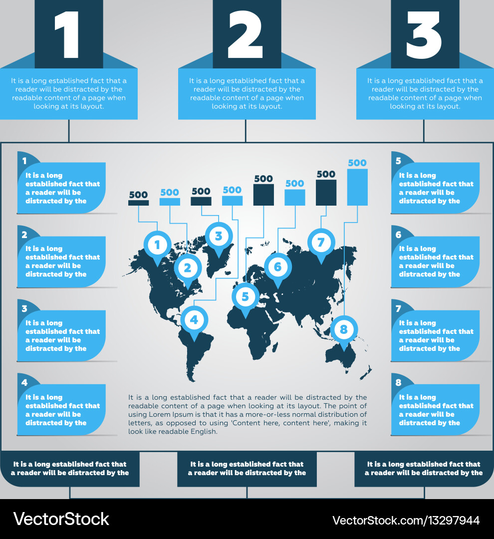 Infographics steps Royalty Free Vector Image - VectorStock