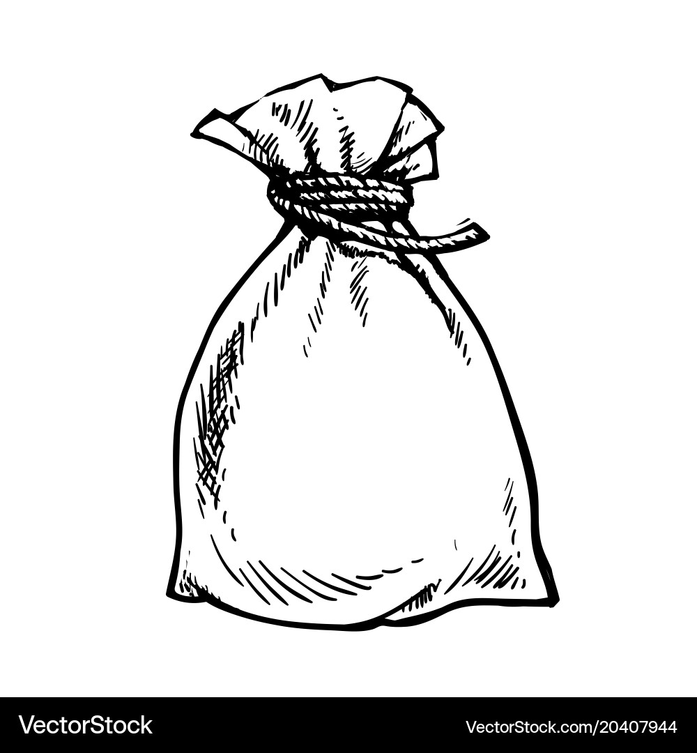 Money Sack Royalty Free Vector Image - VectorStock