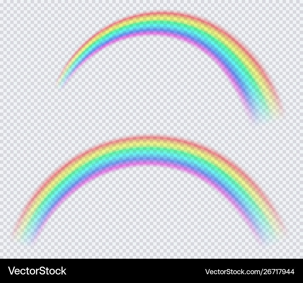 Transparent Rainbow Arc Royalty Free Vector Image