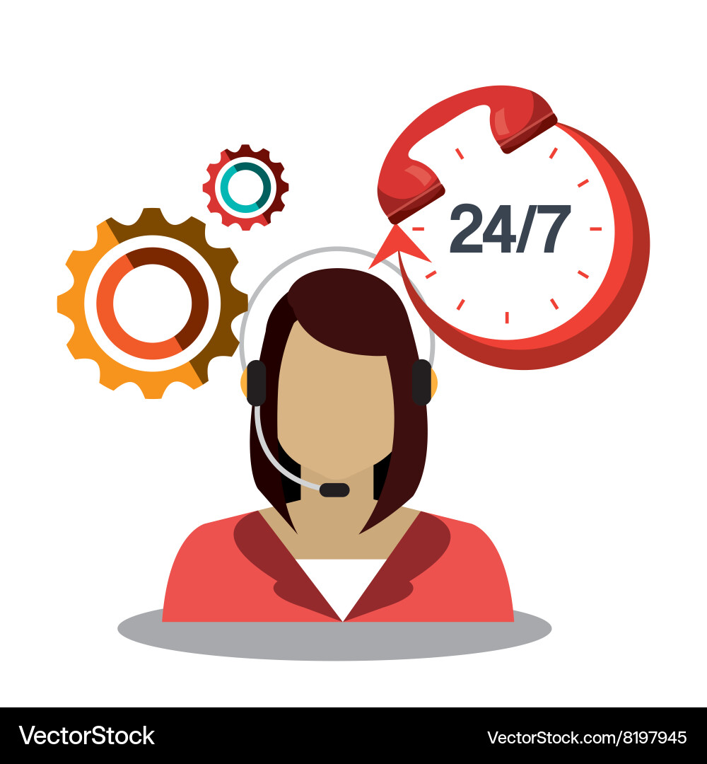Call center design Royalty Free Vector Image - VectorStock