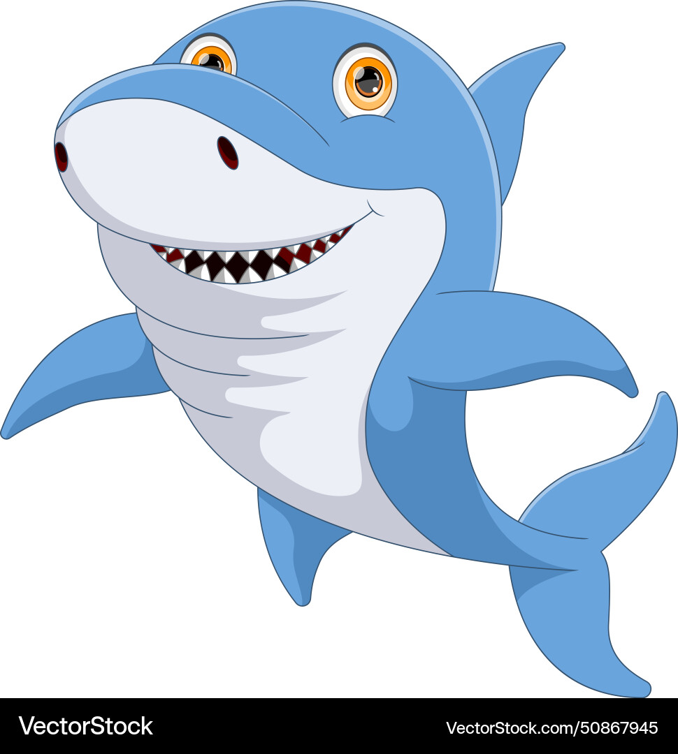 Cute dolphin cartoon Royalty Free Vector Image