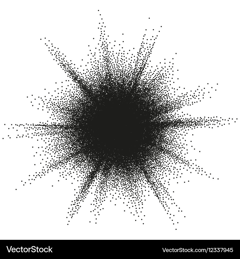 Energetic Halftone Burst Royalty Free Vector Image