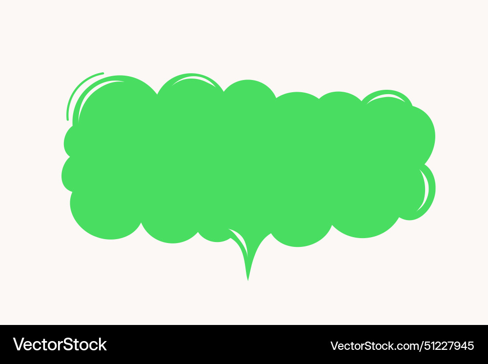 Hand drawn funny speech bubble shape Royalty Free Vector