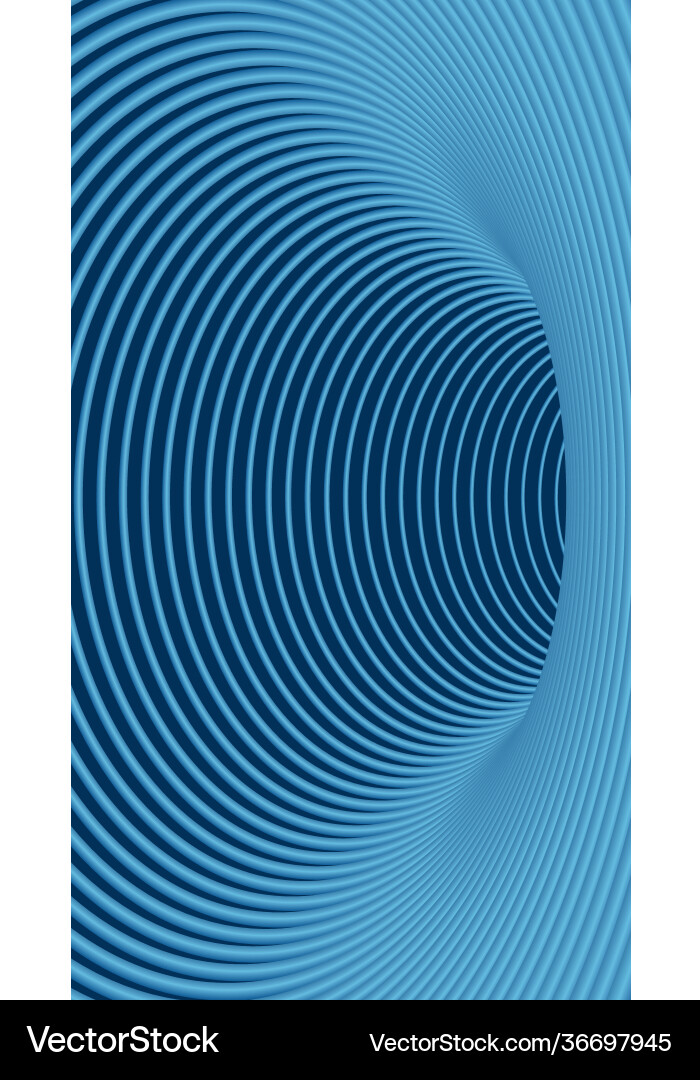 Tunnel or wormhole modern screen design for mobile
