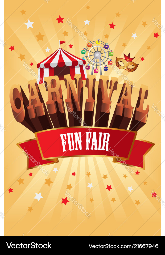 Carnival poster Royalty Free Vector Image - VectorStock
