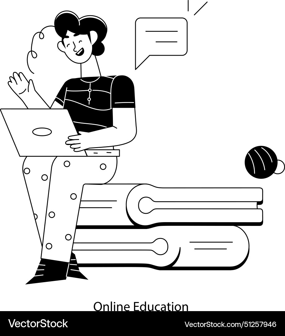 Online education Royalty Free Vector Image - VectorStock
