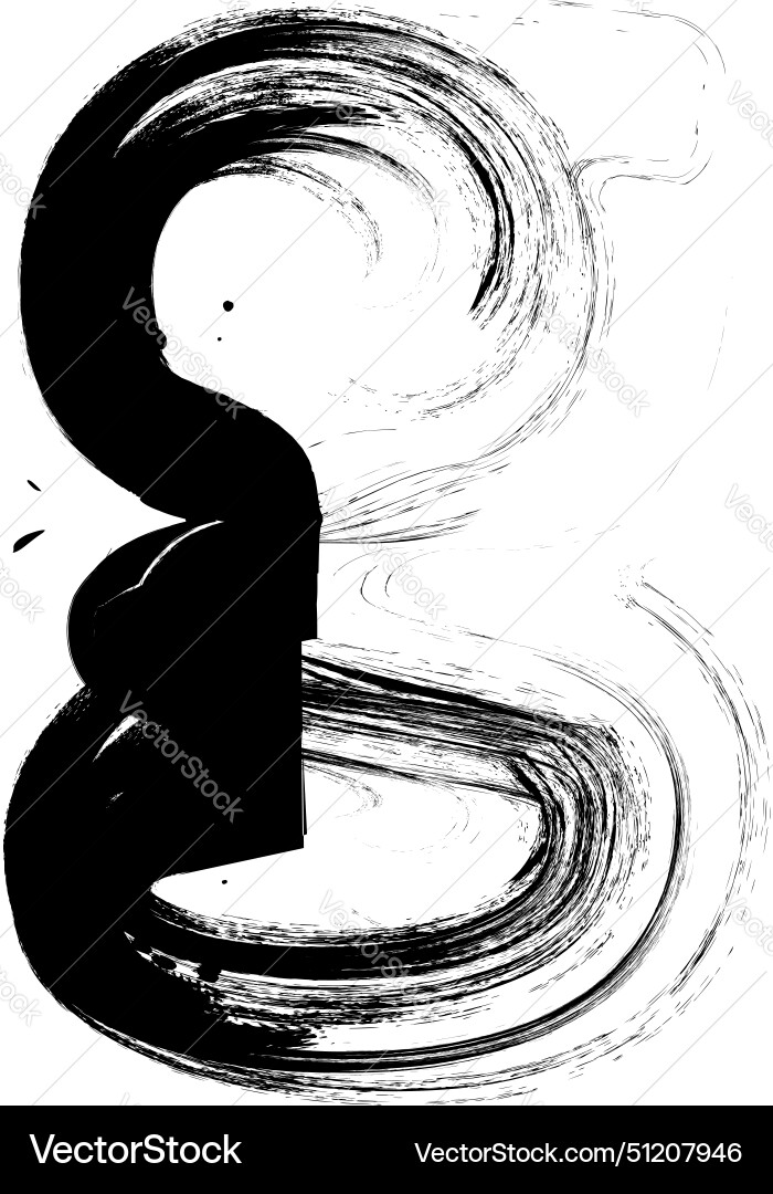 Textured font with an eroded rough letterpress Vector Image