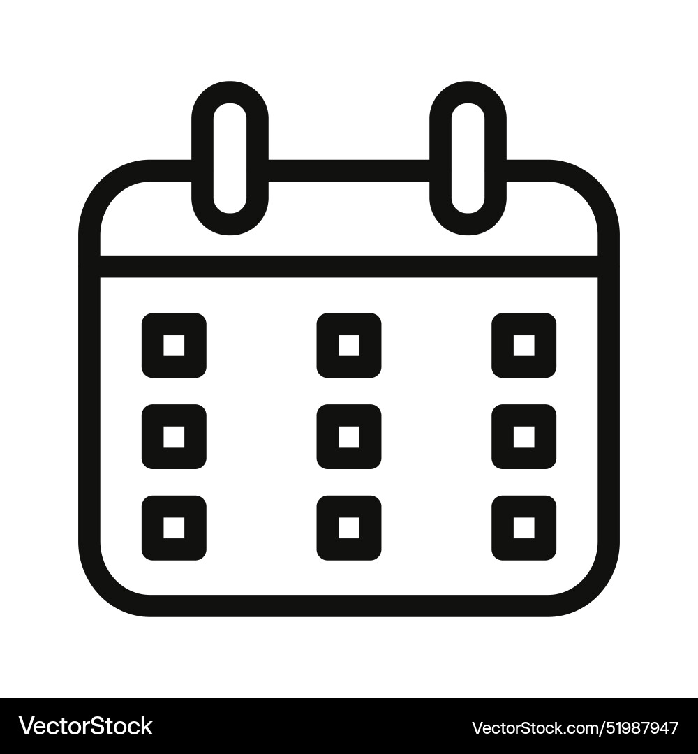 Event calendar icon perfect for scheduling Vector Image