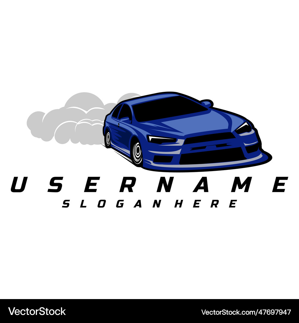 Modern Car Logo Concept Royalty Free Vector Image
